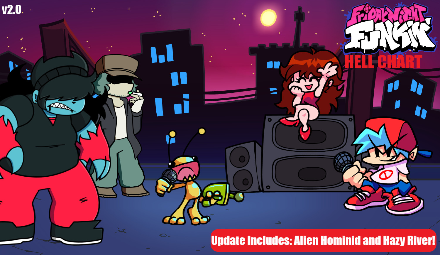 FNF (Hell Diffuculty) v5.0 [Friday Night Funkin'] [Mods]