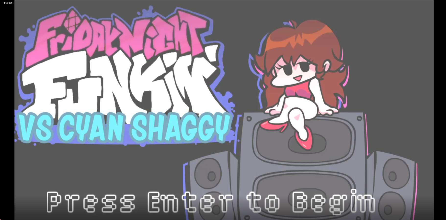 Vs Cyan Shaggy (Full Week) Mod for Friday Night Funkin' | FNF Mods