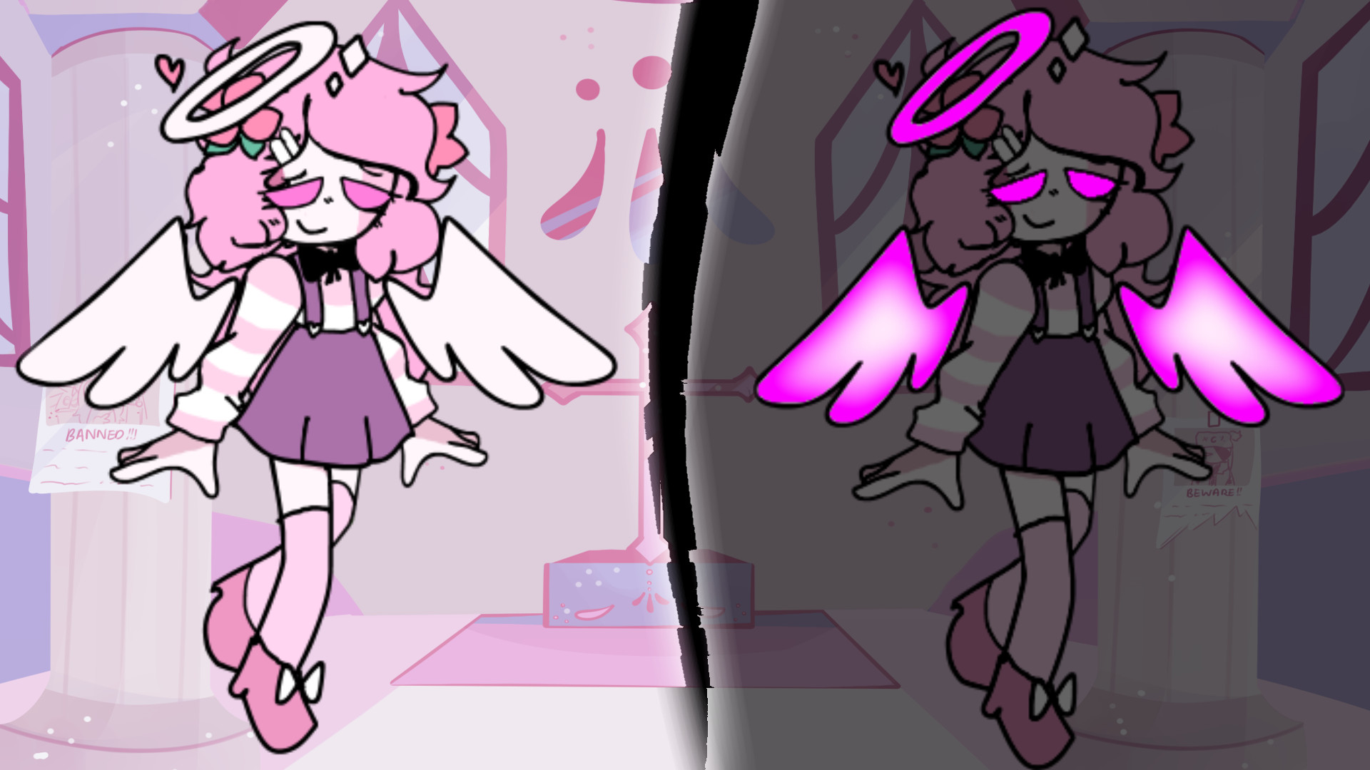 Vs Soft Sarv but Glowing Mod for Friday Night Funkin' | FNF Mods