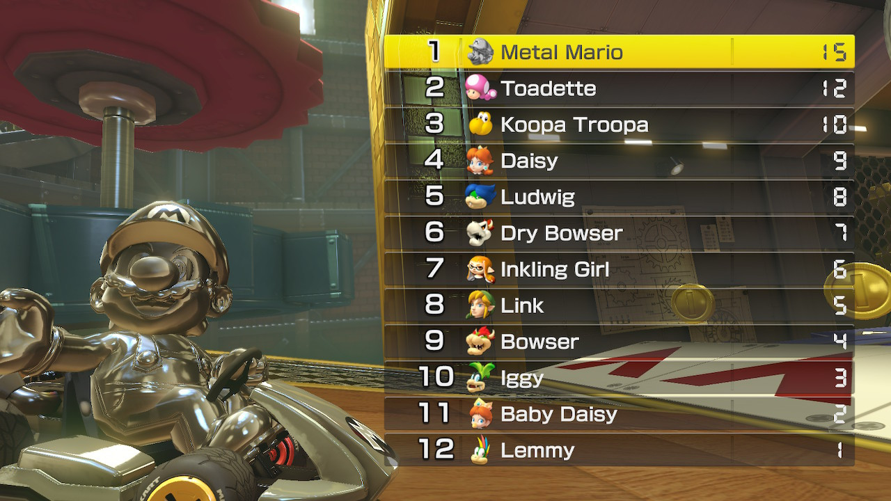 Gold Mario With Pupils (MK8DX) Mod for Mario Kart 8 Deluxe | MK8D Mods