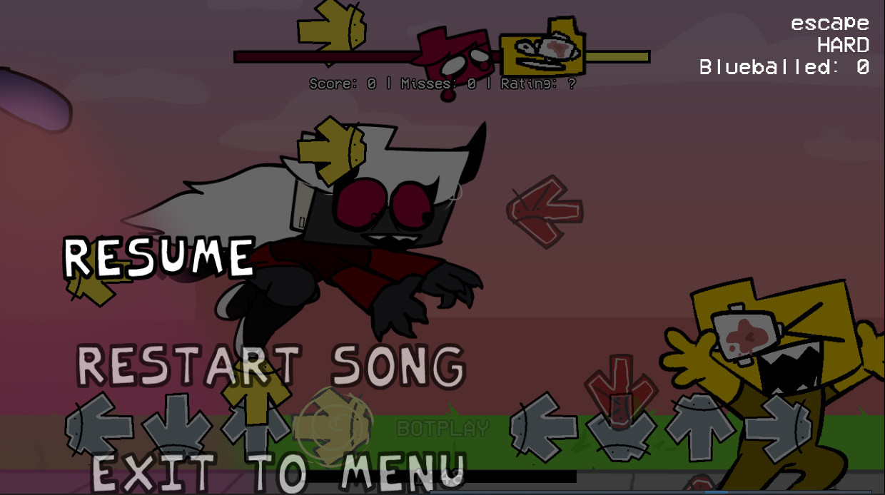 MERI MOD FNF: ESCAPE RECHARTED Mod for Friday Night Funkin' | FNF Mods