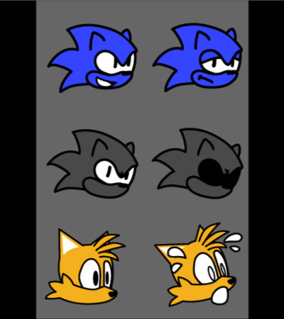 Sonic the fighters style skins Mod for Friday Night Funkin' | FNF Mods
