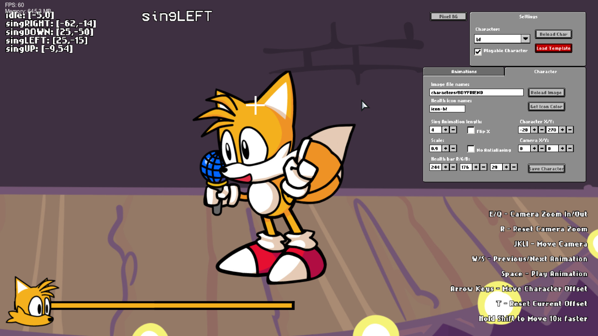 Sonic the fighter style Tails over BF Mod for Friday Night Funkin ...