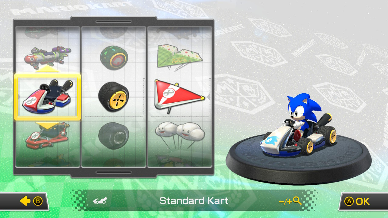Classic Sonic Kart Colours & Paraglider Mod for Mario Kart 8 Deluxe ...