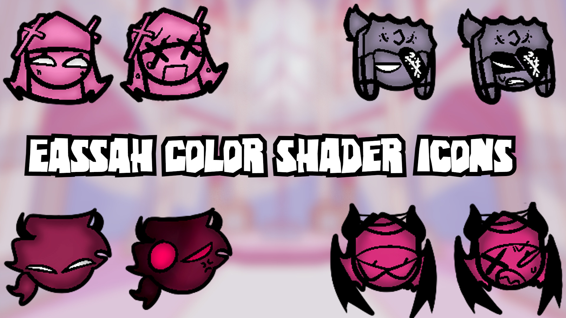(MFM Update) Eassah Color Shader Icons Mod for Friday Night Funkin ...