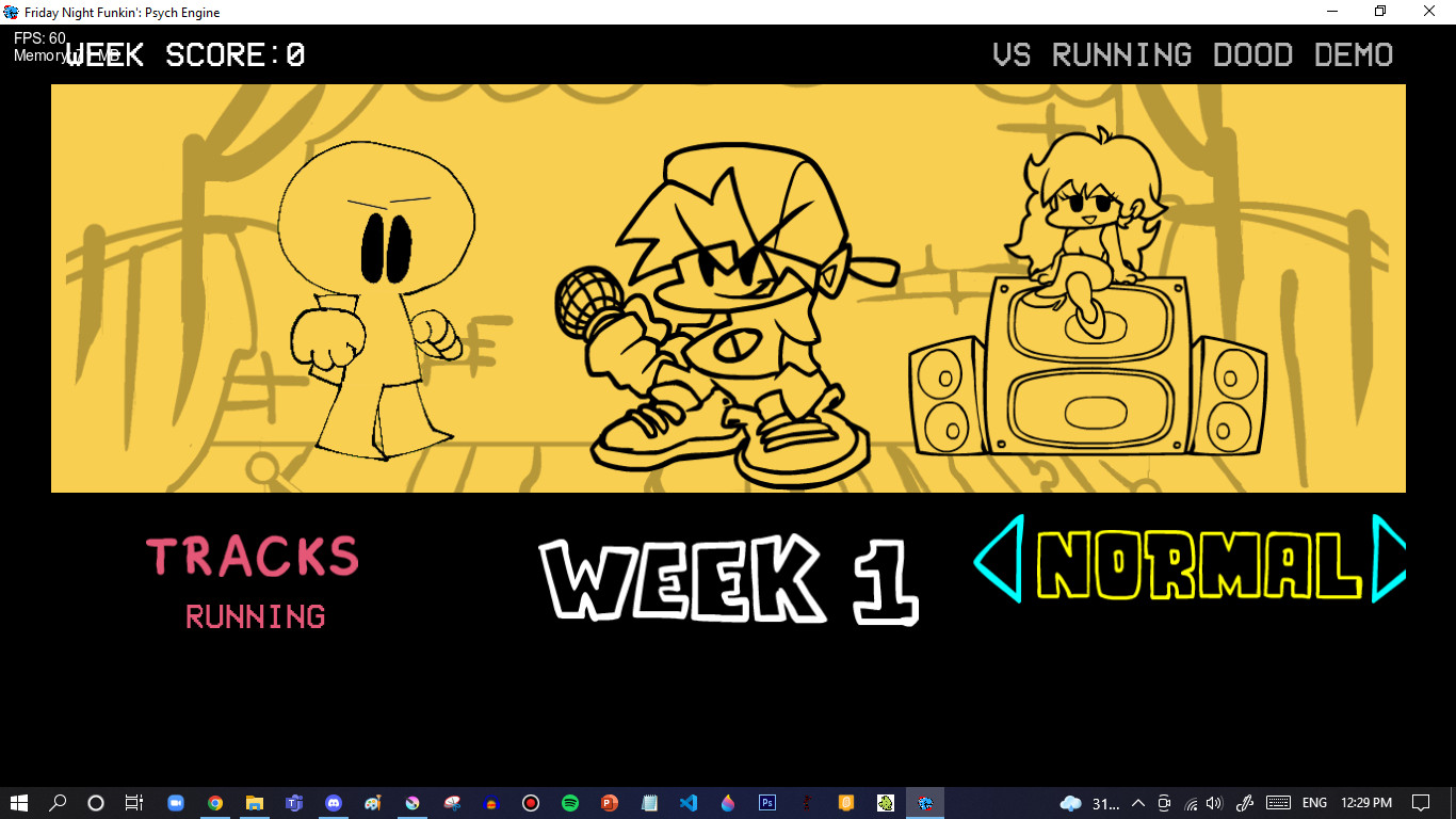 VS Running Dood [DEMO] Mod for Friday Night Funkin' | FNF Mods