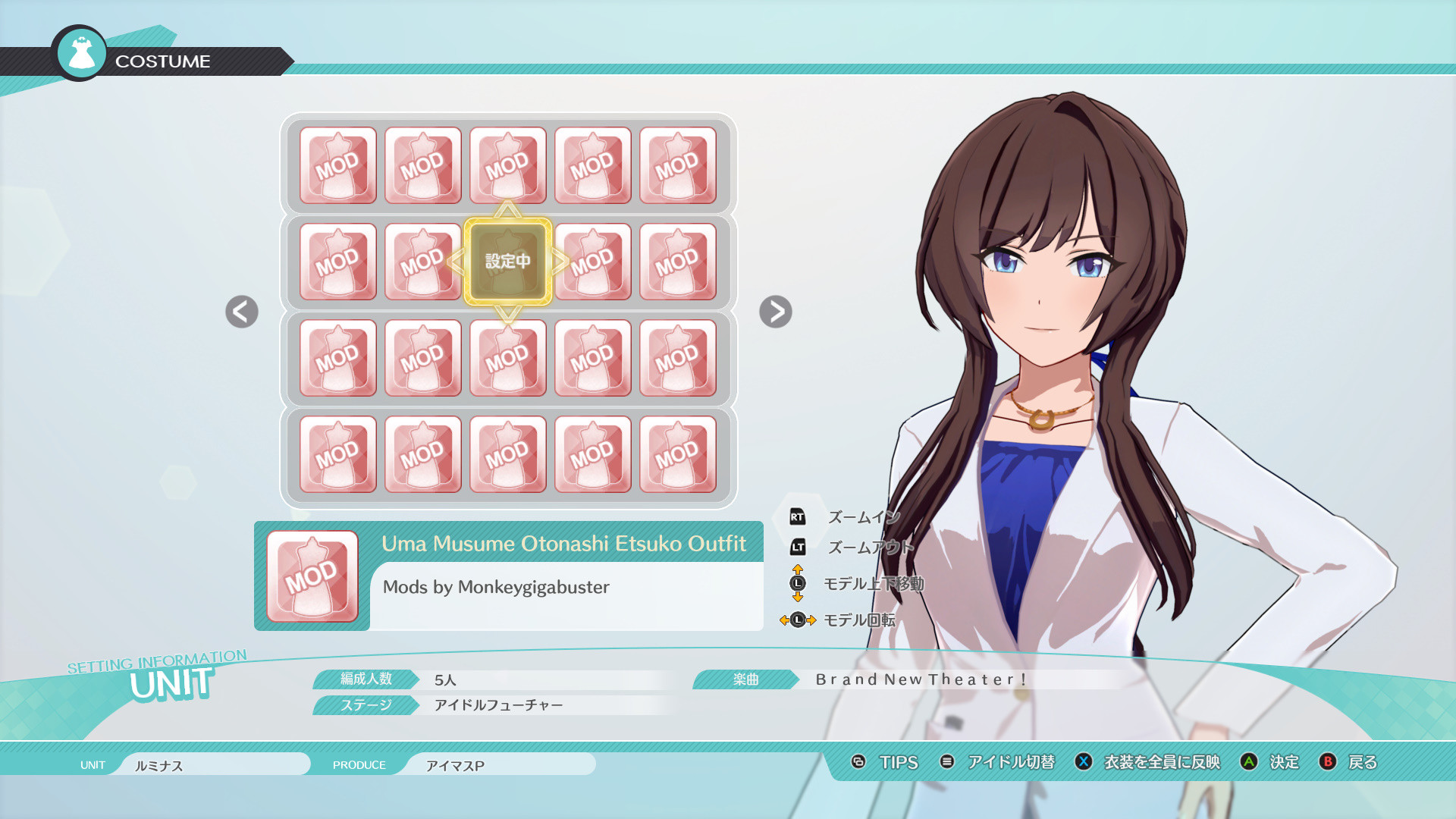 Otonashi Etsuko Hairstyle for Sakuya Mod for THE IDOLM@STER STARLIT SEASON | Im@s Mods