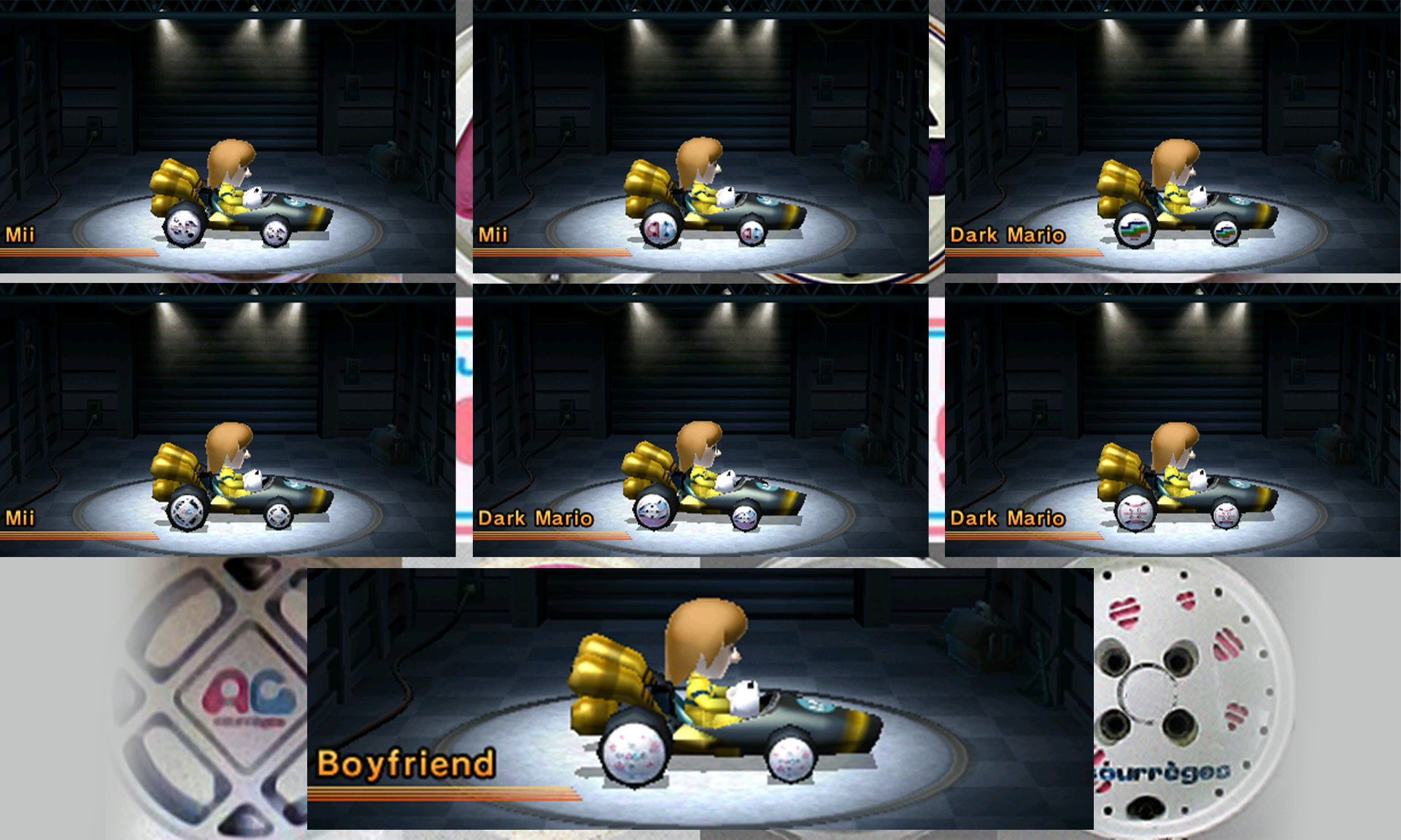 Courrèges AC Wheels Mod for Mario Kart 7 | MK7 Mods