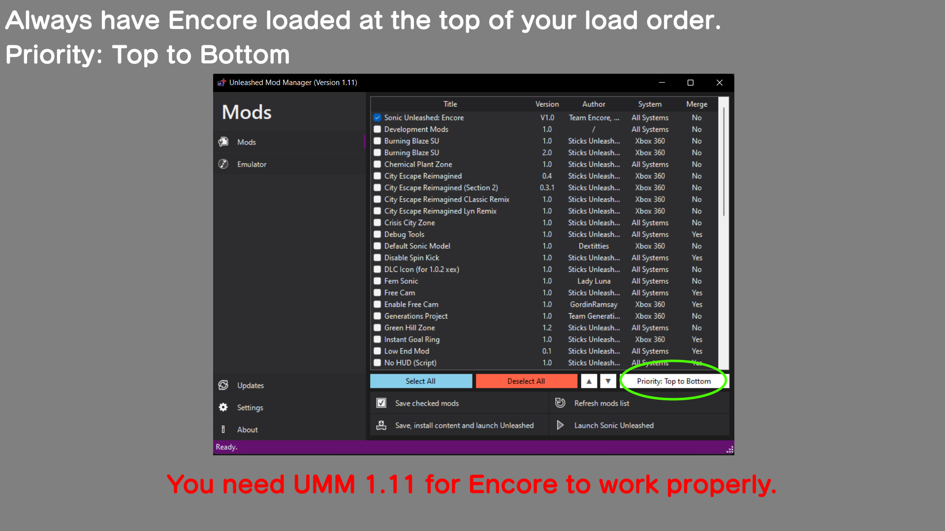 Sonic Unleashed: Encore - (Legacy Edition) Mod for Sonic Unleashed ...