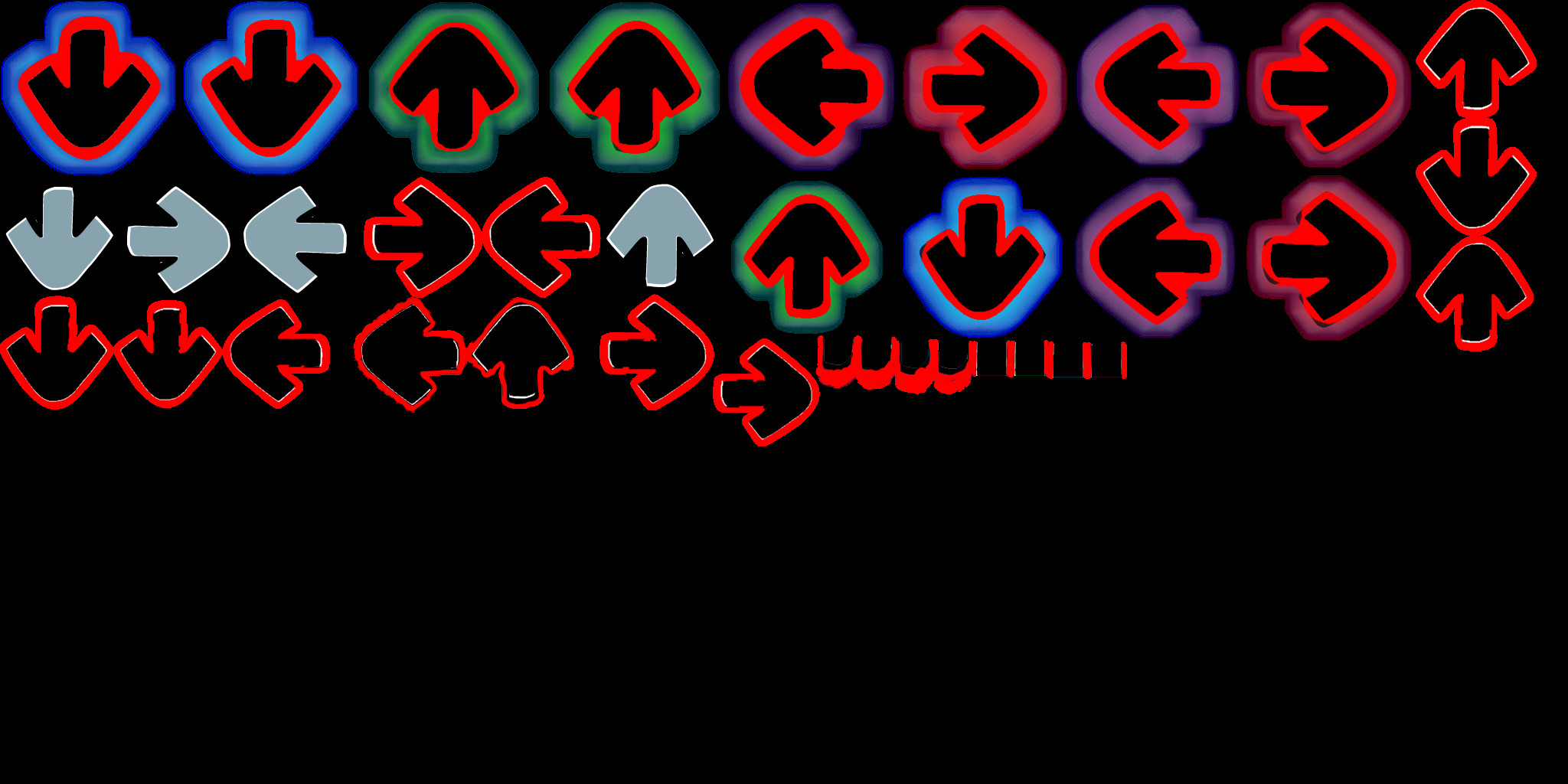 expargnation arrows Mod for Friday Night Funkin' | FNF Mods