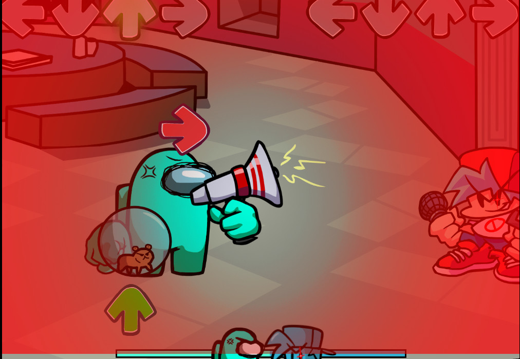 VS Cyan Crewmate: Friday Night Funkin Among Us Mod for Friday Night ...