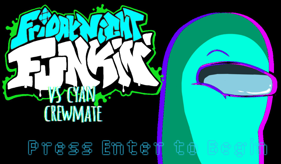VS Cyan Crewmate: Friday Night Funkin Among Us Mod for Friday Night ...