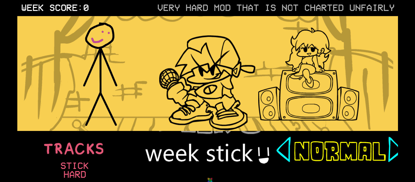 FNF vs. Stick Guy [THE GARBAGE JAM] [Friday Night Funkin'] [Mods]