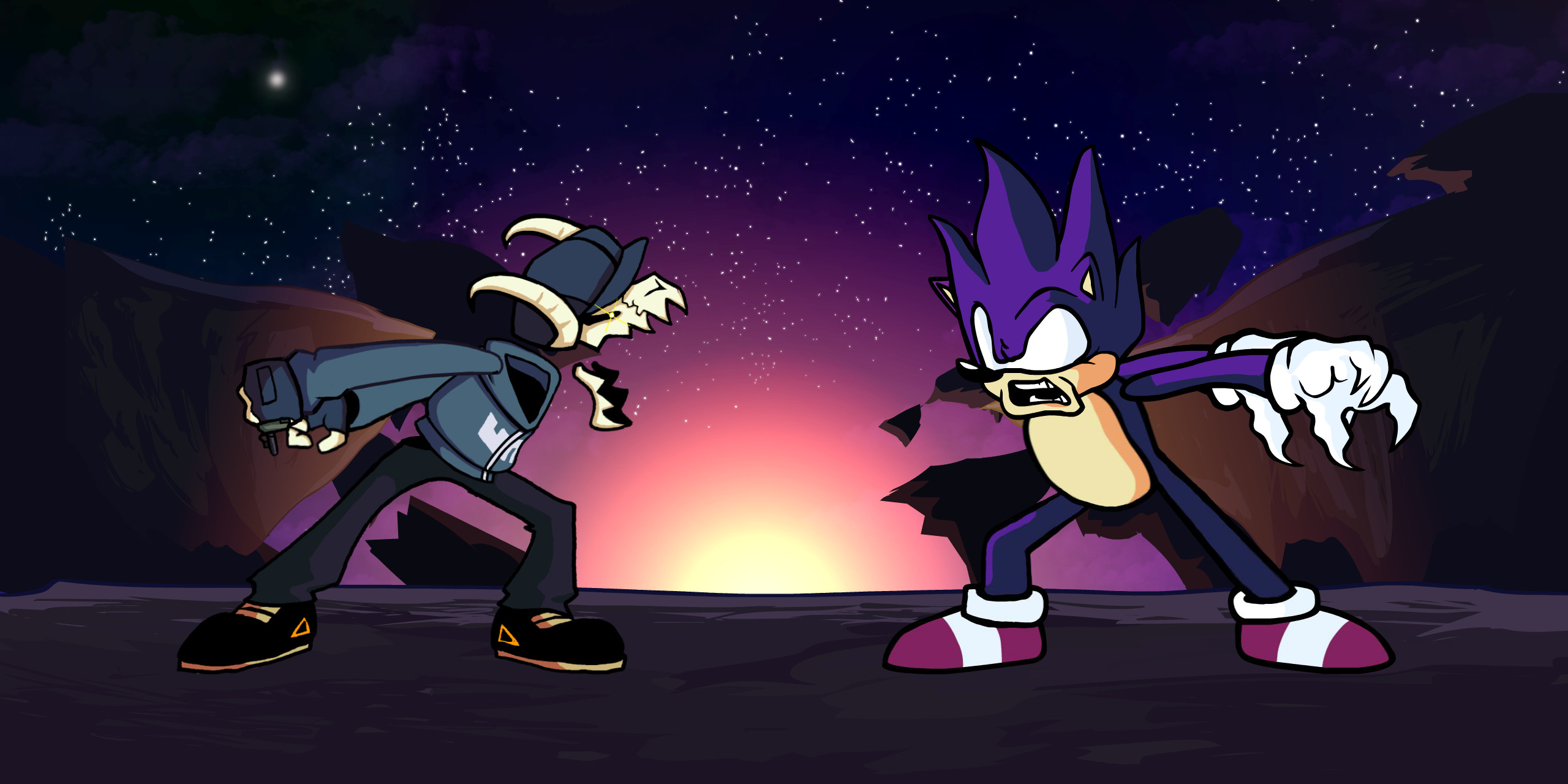 Tabi vs Dark Sonic [GENOCIDE] [Friday Night Funkin'] [Mods]