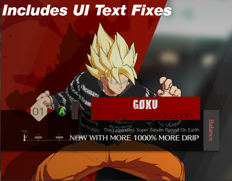 Drip Goku for WistfulHopes's Strive Goku [GUILTY GEAR -STRIVE-] [Mods]