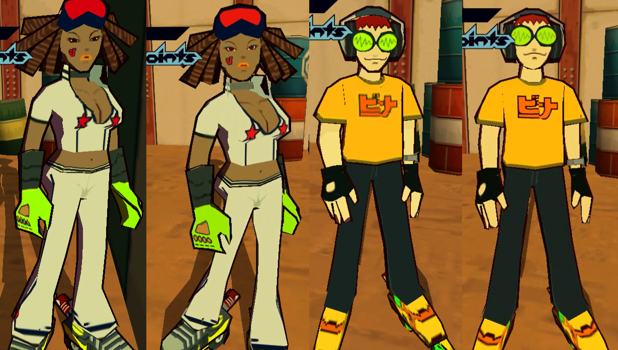 HD Playable Characters - DRM ver1.0 Mod for Jet Set Radio | JSR Mods
