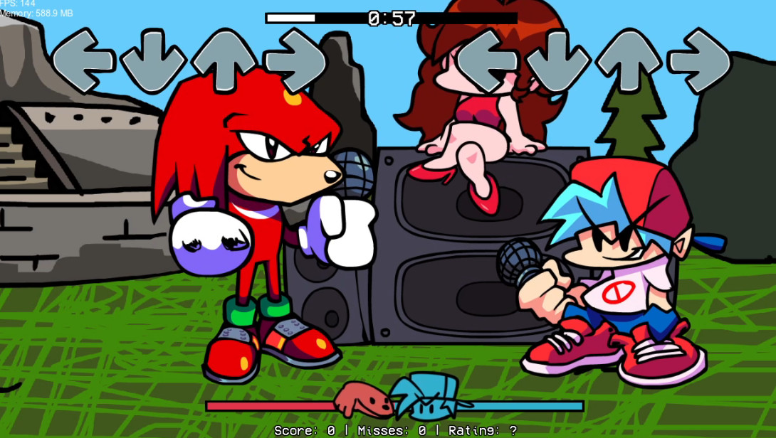 VS KNUCKLES Mod for Friday Night Funkin' | FNF Mods