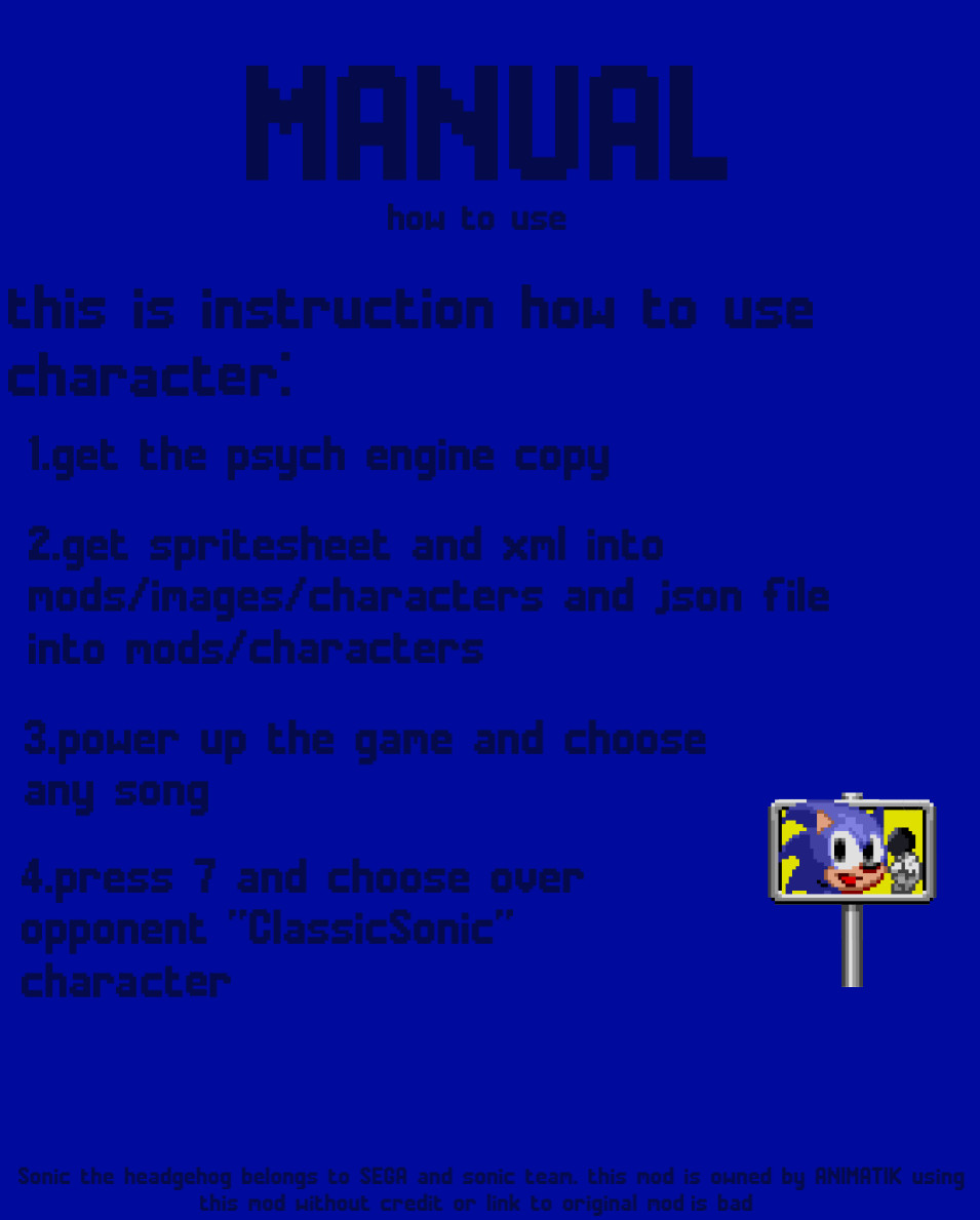 Classic Sonic character Mod for Friday Night Funkin' | FNF Mods