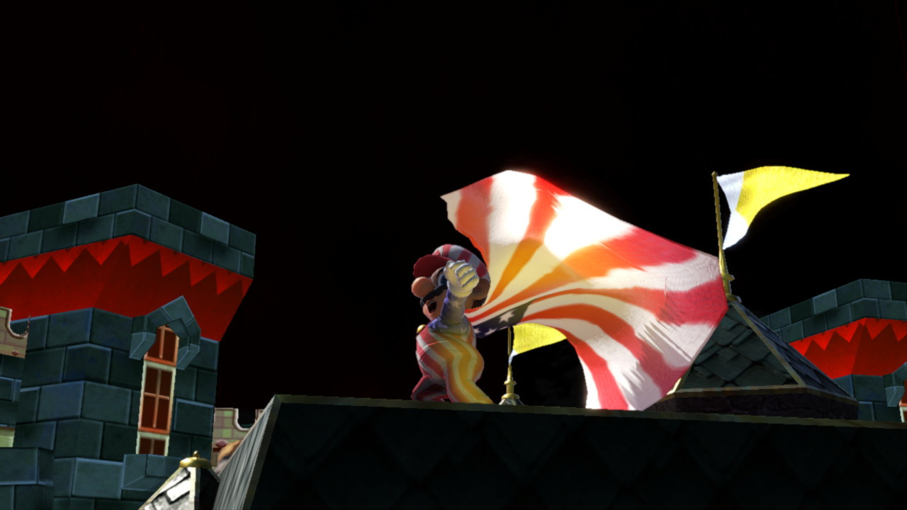 USA Cape for Mario (c01) Mod for Super Smash Bros. Ultimate | SSBU Mods