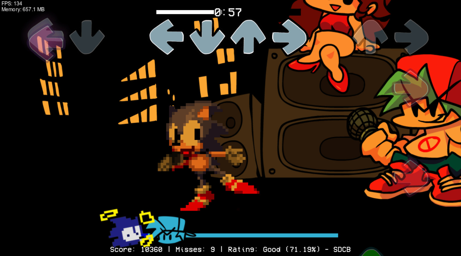 Classic Sonic character Mod for Friday Night Funkin' | FNF Mods