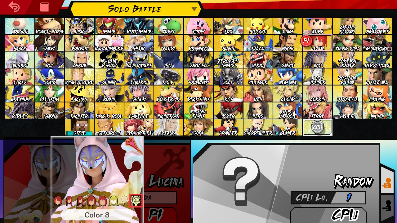 Ava over Lucina Mod for Super Smash Bros. Ultimate | SSBU Mods