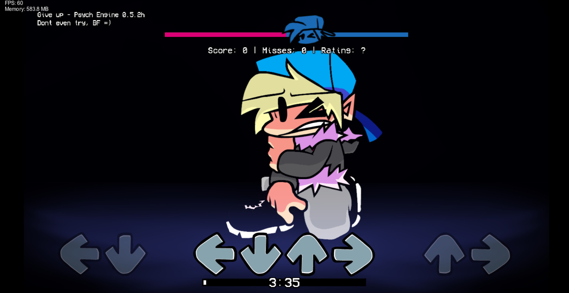 FNF lost my mind but BF vs Corruption recolor Mod for Friday Night ...