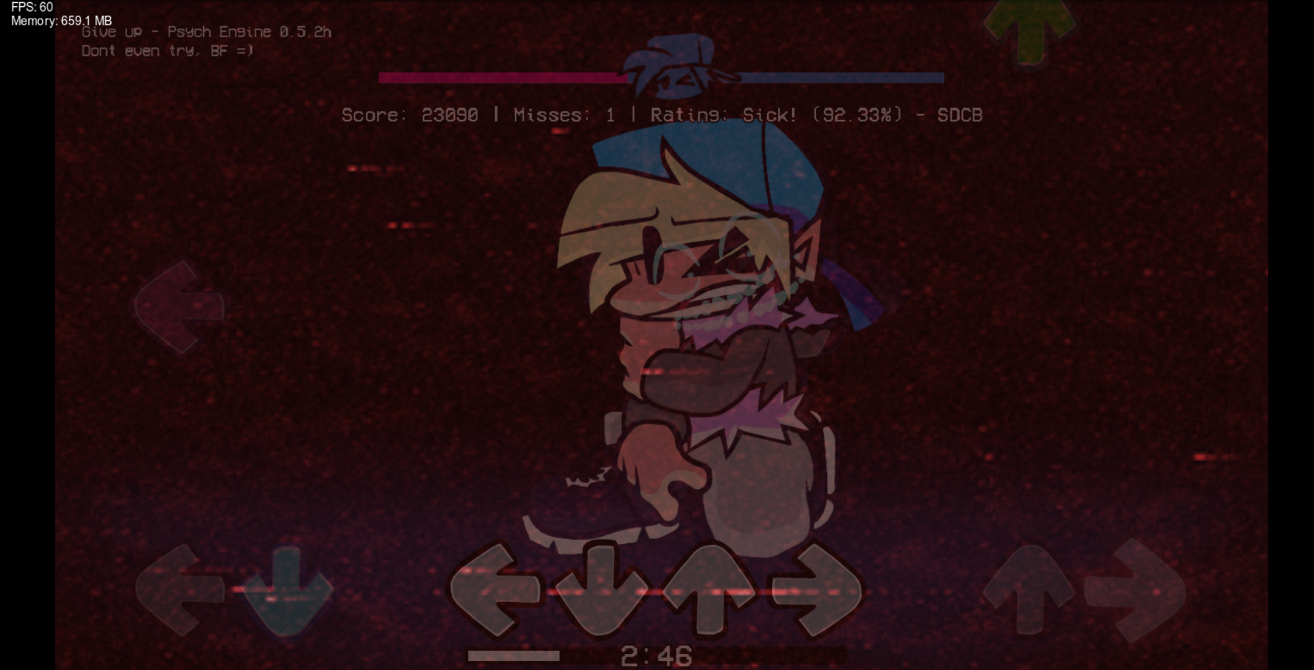 FNF lost my mind but BF vs Corruption recolor Mod for Friday Night ...