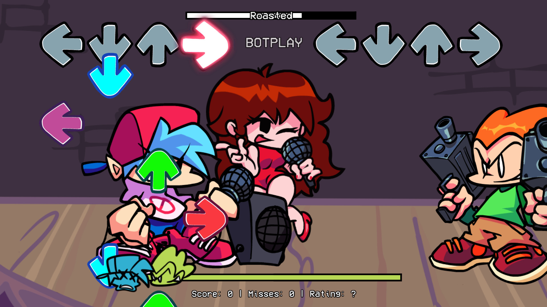 FNF Roastin' but bf, gf and pico sing it [Friday Night Funkin'] [Mods]