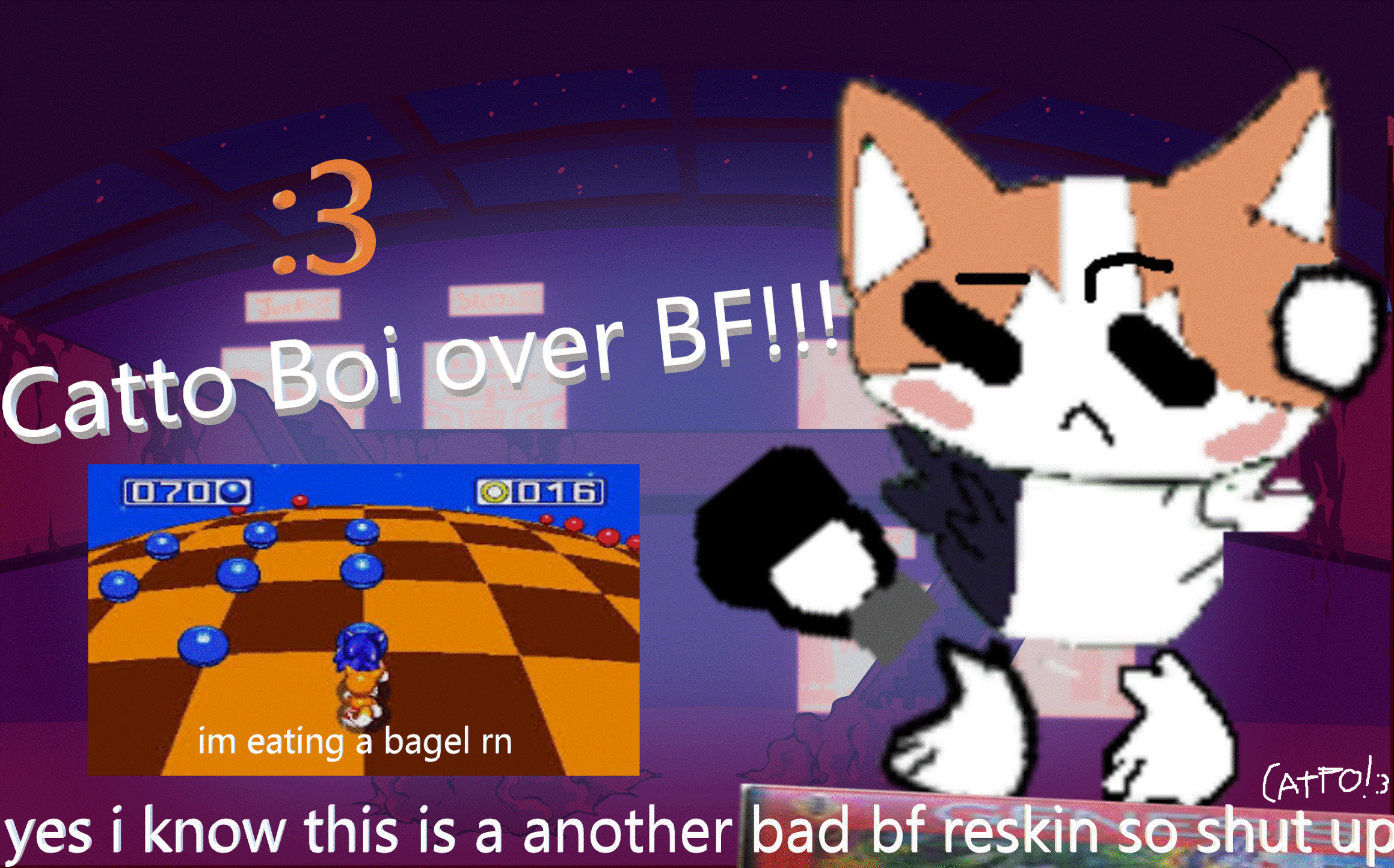 Catto Boi Over BF (joke mod)(and little update) Mod for Friday Night ...