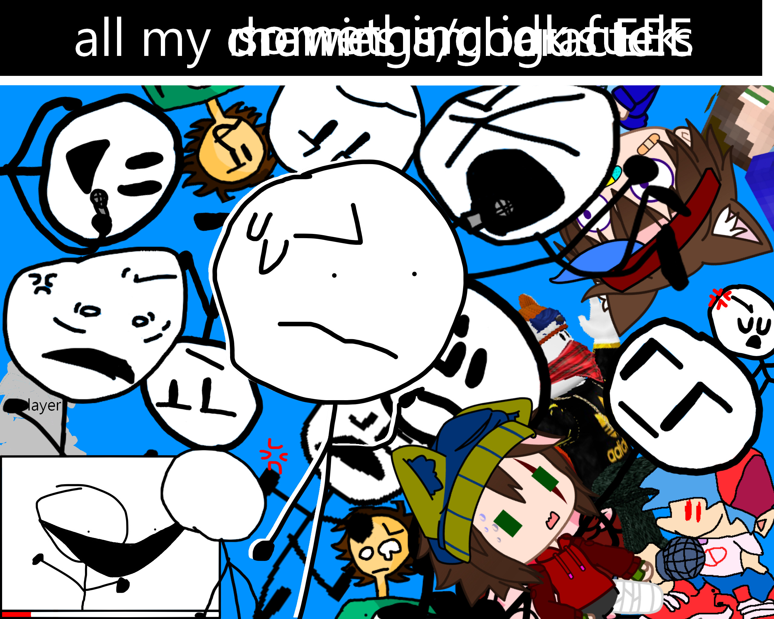 all my fnf drawings (lol) Mod for Friday Night Funkin' | FNF Mods