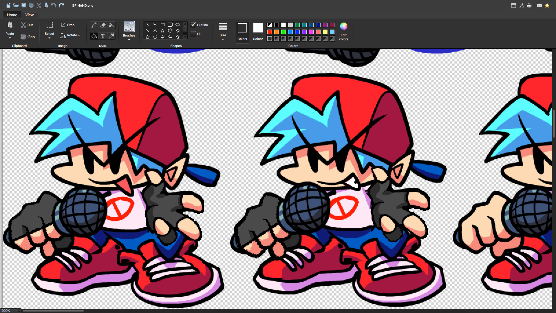 Bf With Hands AndFingerless Gloves Mod for Friday Night Funkin' | FNF Mods