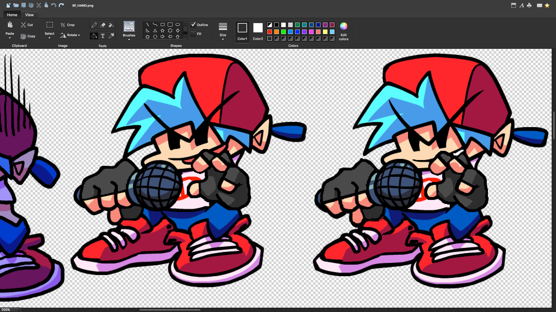 Bf With Hands AndFingerless Gloves Mod for Friday Night Funkin' | FNF Mods