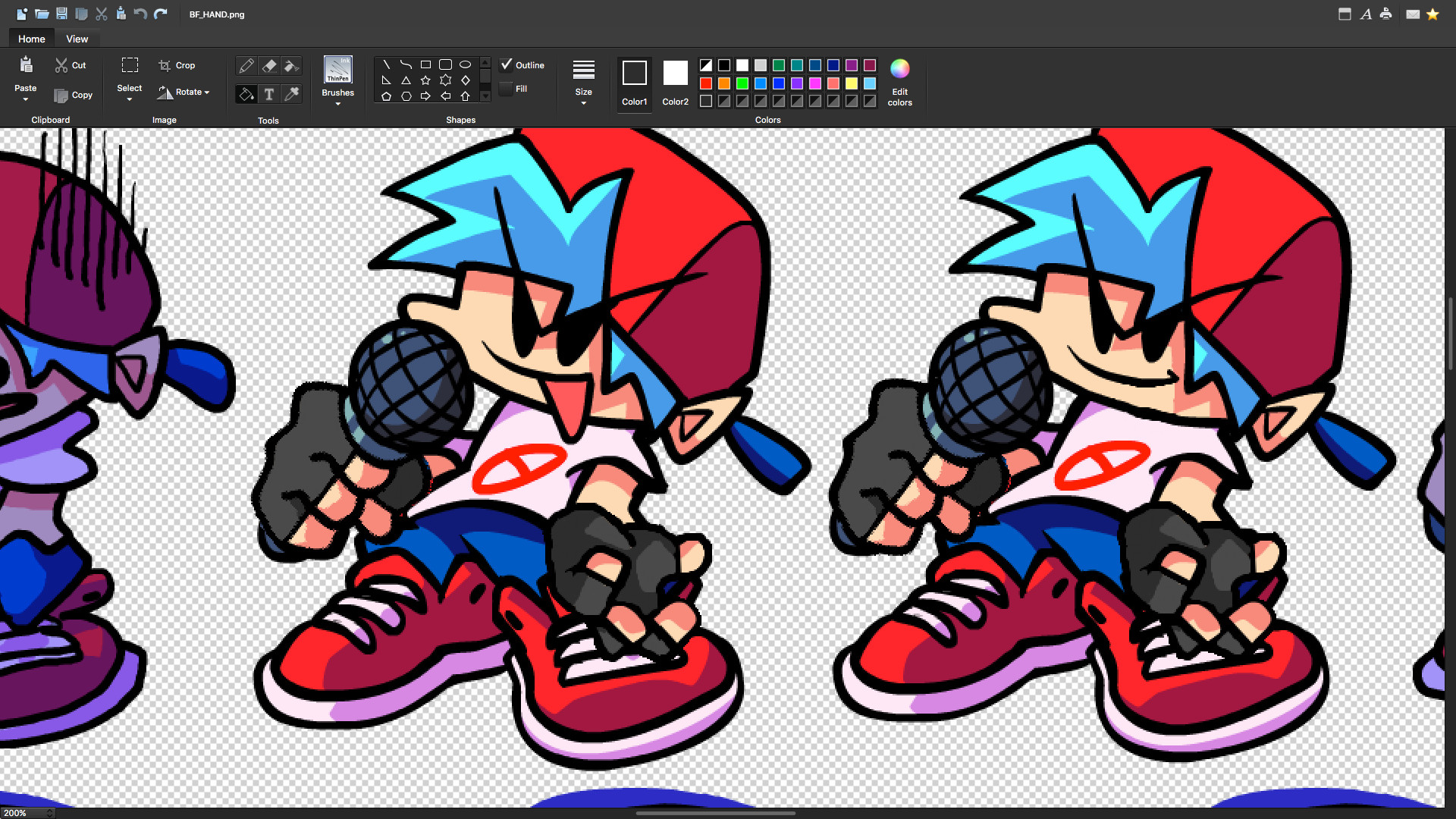 Bf With Hands AndFingerless Gloves Mod for Friday Night Funkin' | FNF Mods