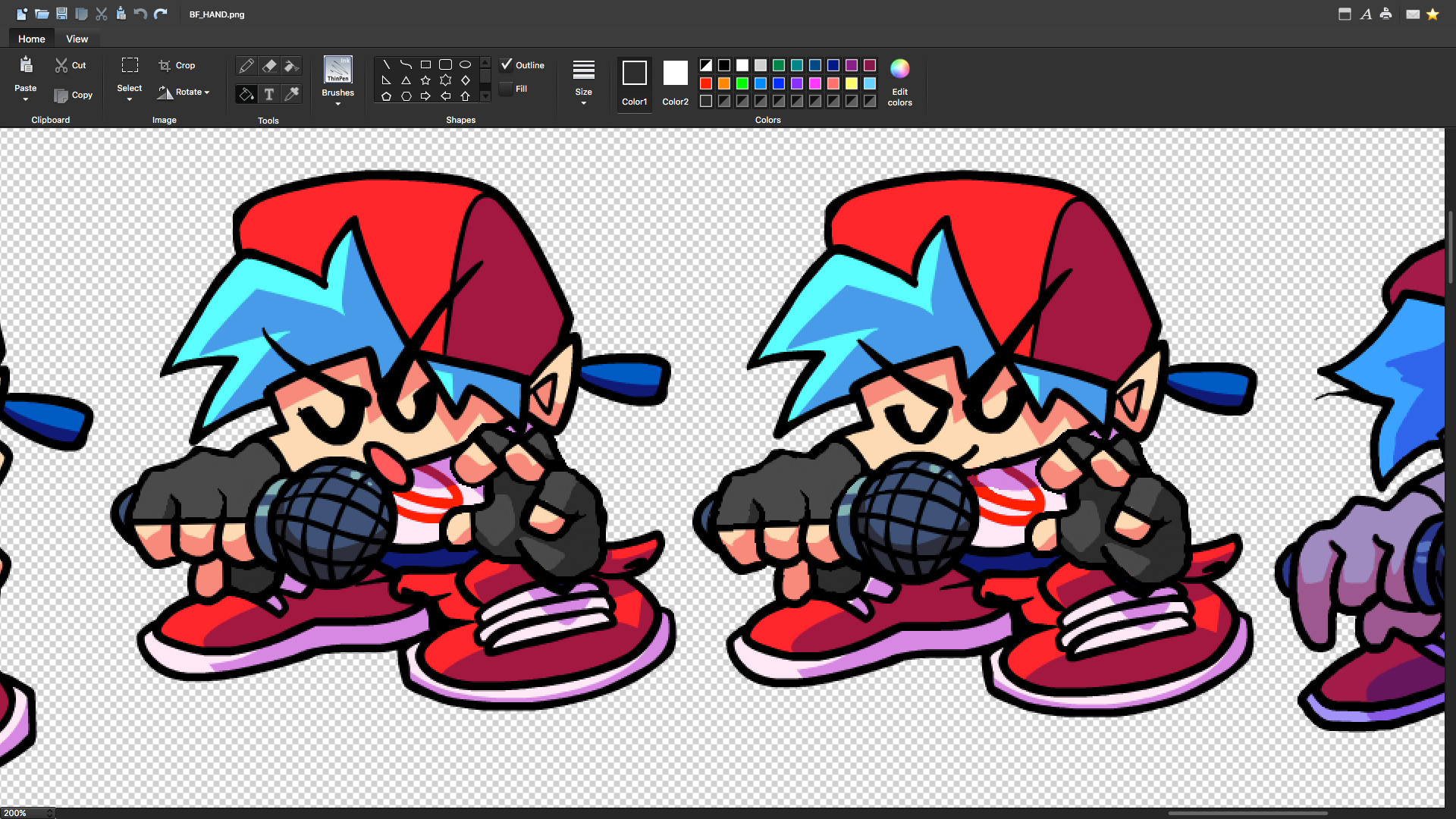 Bf With Hands AndFingerless Gloves Mod for Friday Night Funkin' | FNF Mods