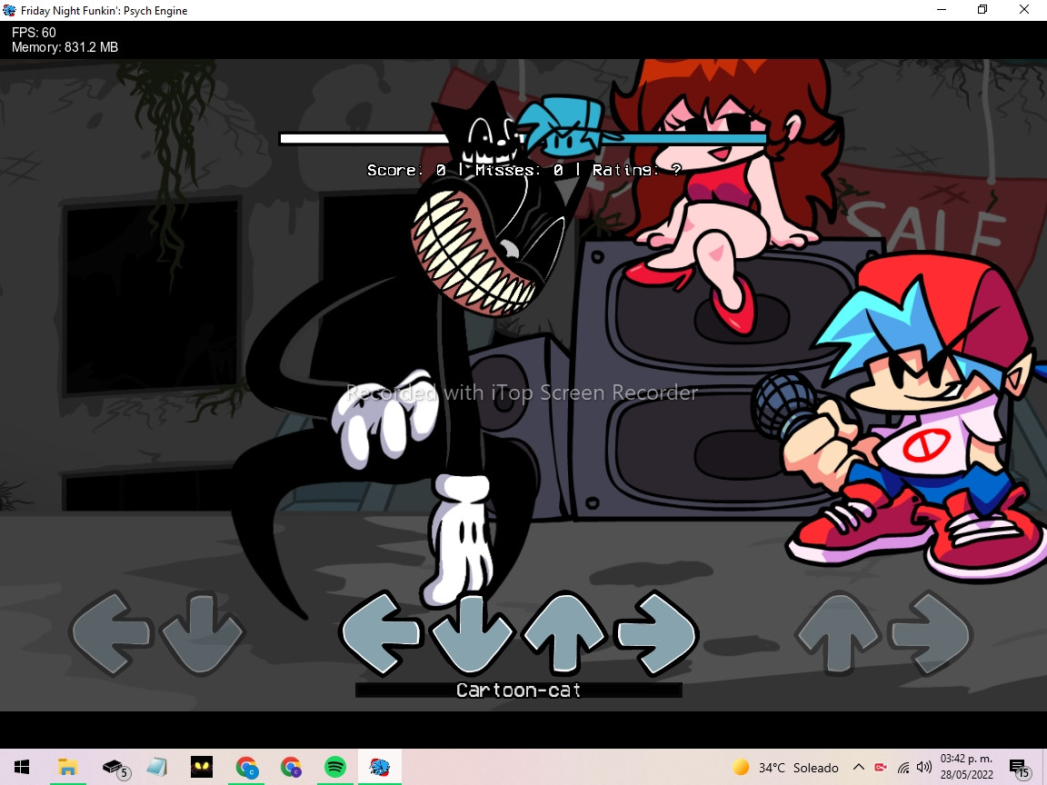 Vs Cartoon Cat 2.0 Fanmade [Friday Night Funkin'] [Mods]