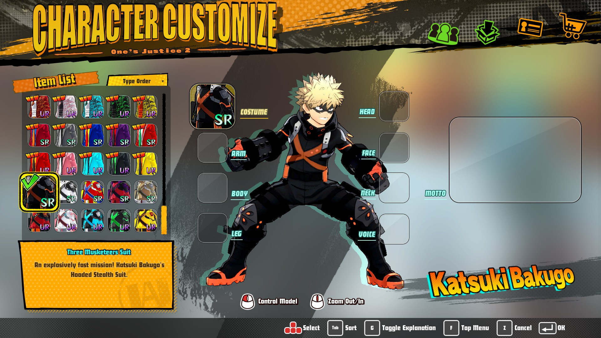 Three Musketeers Set Unlocker [My Hero One's Justice 2] [Mods]