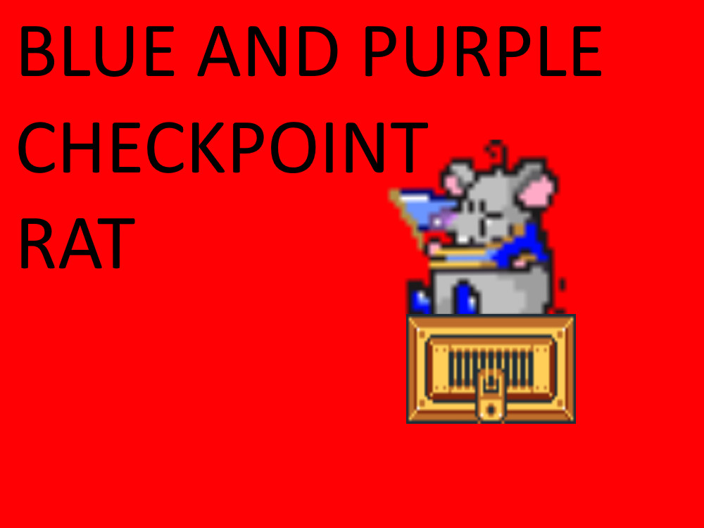 Blue and purple checkpoint rat [Ritz] [Mods]