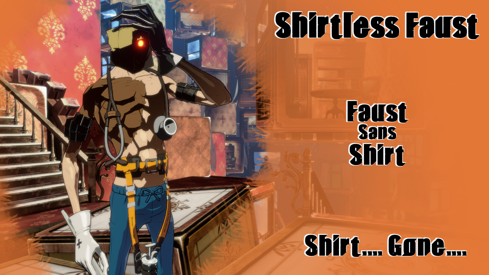 Shirtless Faust Mod for GUILTY GEAR -STRIVE- | GGST Mods