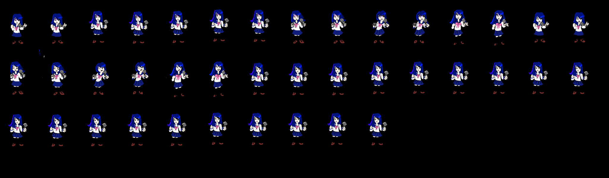 Danganronpa Sayaka Maizono over senpai Mod for Friday Night Funkin ...