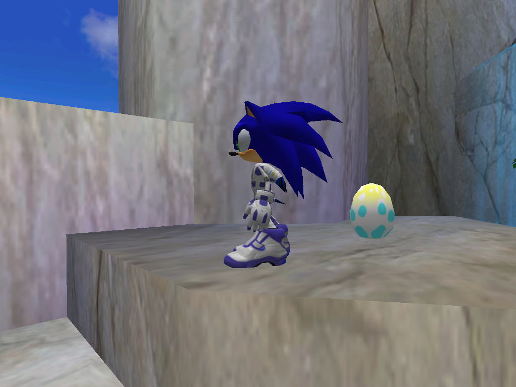 Sonic Custom Blue-Gray Alt Outfit Mod for Sonic Adventure 2 | SA2 Mods