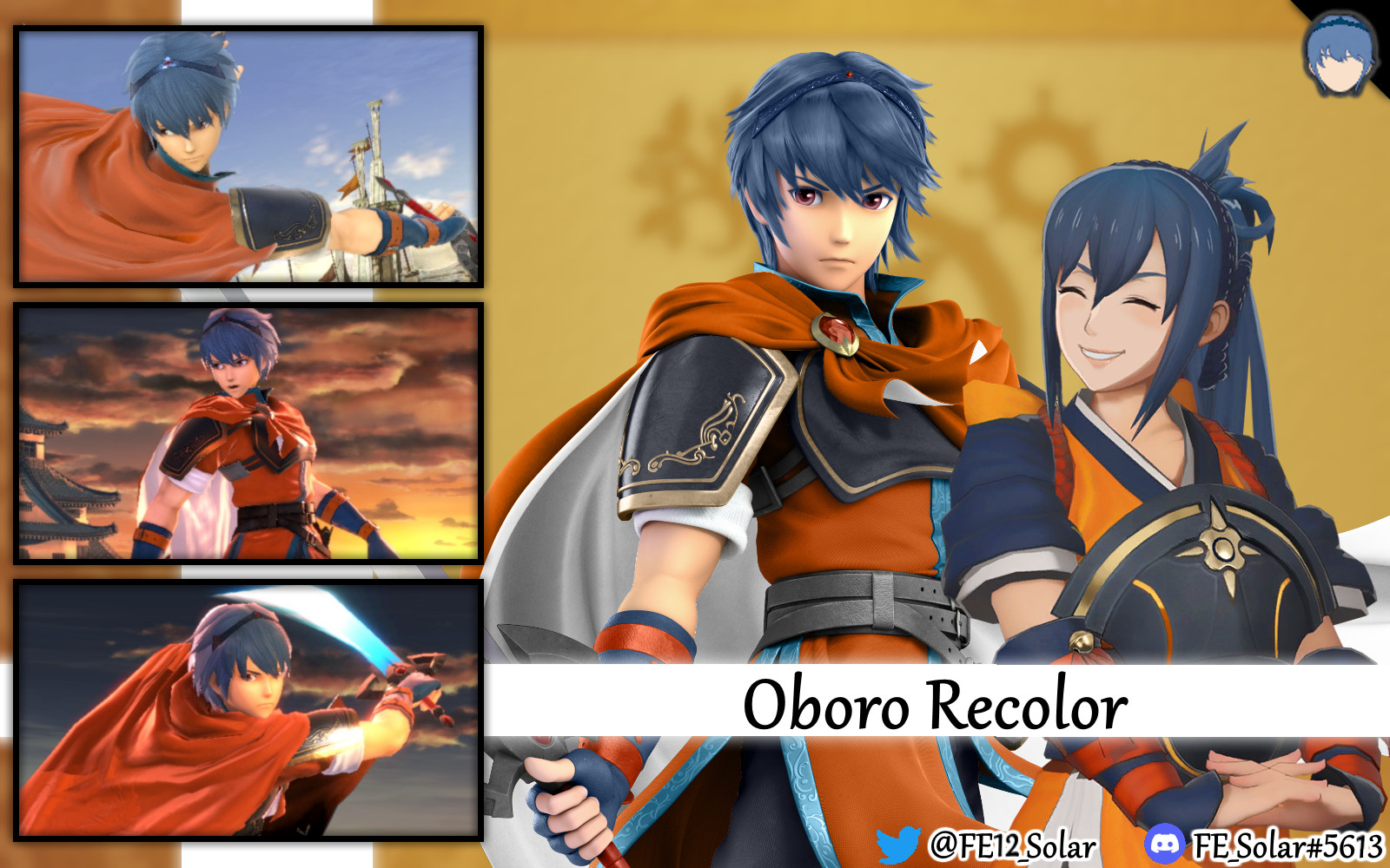 Marth - Oboro Recolor Mod for Super Smash Bros. Ultimate | SSBU Mods