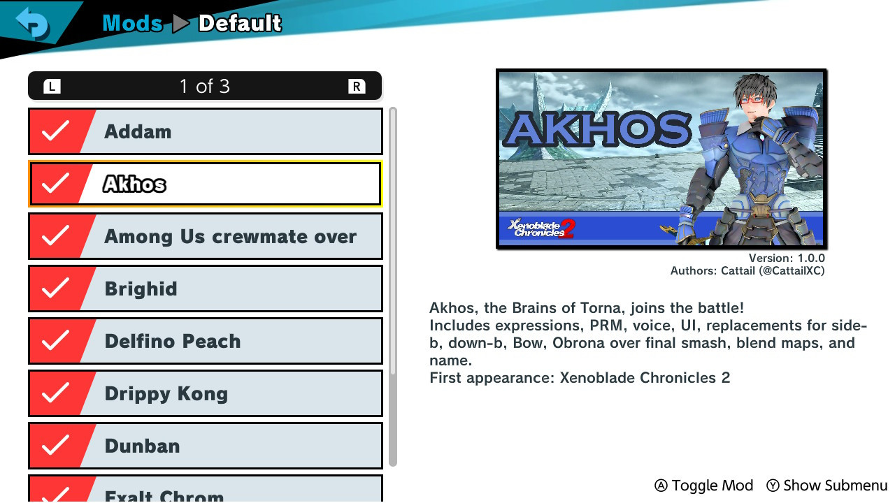 Akhos Mod for Super Smash Bros. Ultimate | SSBU Mods