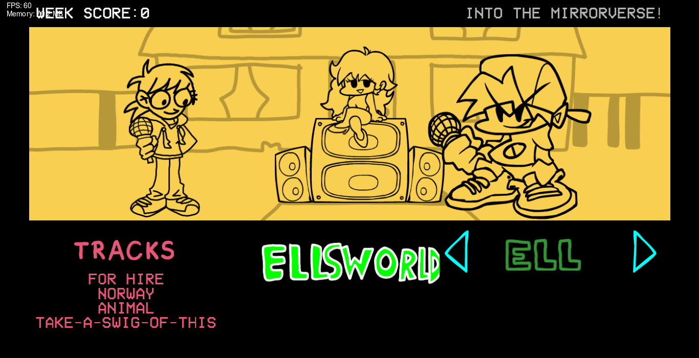 Vs EllsWorld! Mod for Friday Night Funkin' | FNF Mods