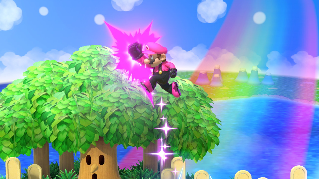 Pink Effects for Mario Mod for Super Smash Bros. Ultimate | SSBU Mods
