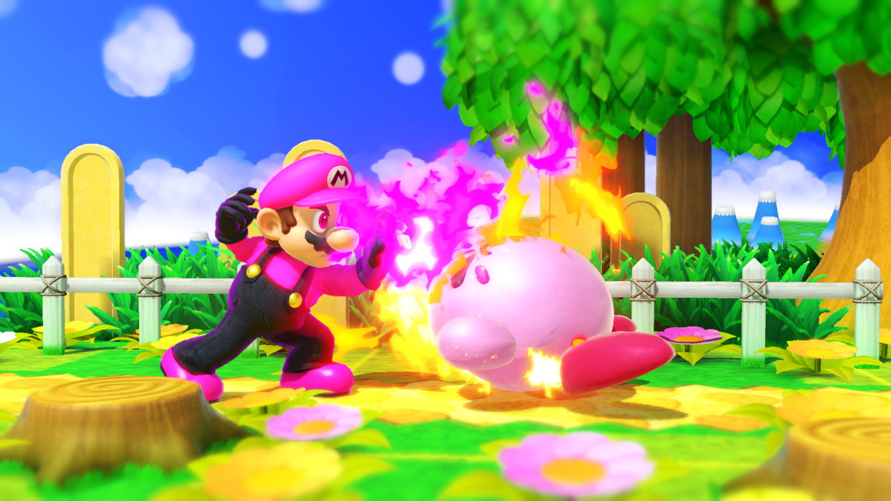 Pink Effects for Mario Mod for Super Smash Bros. Ultimate | SSBU Mods