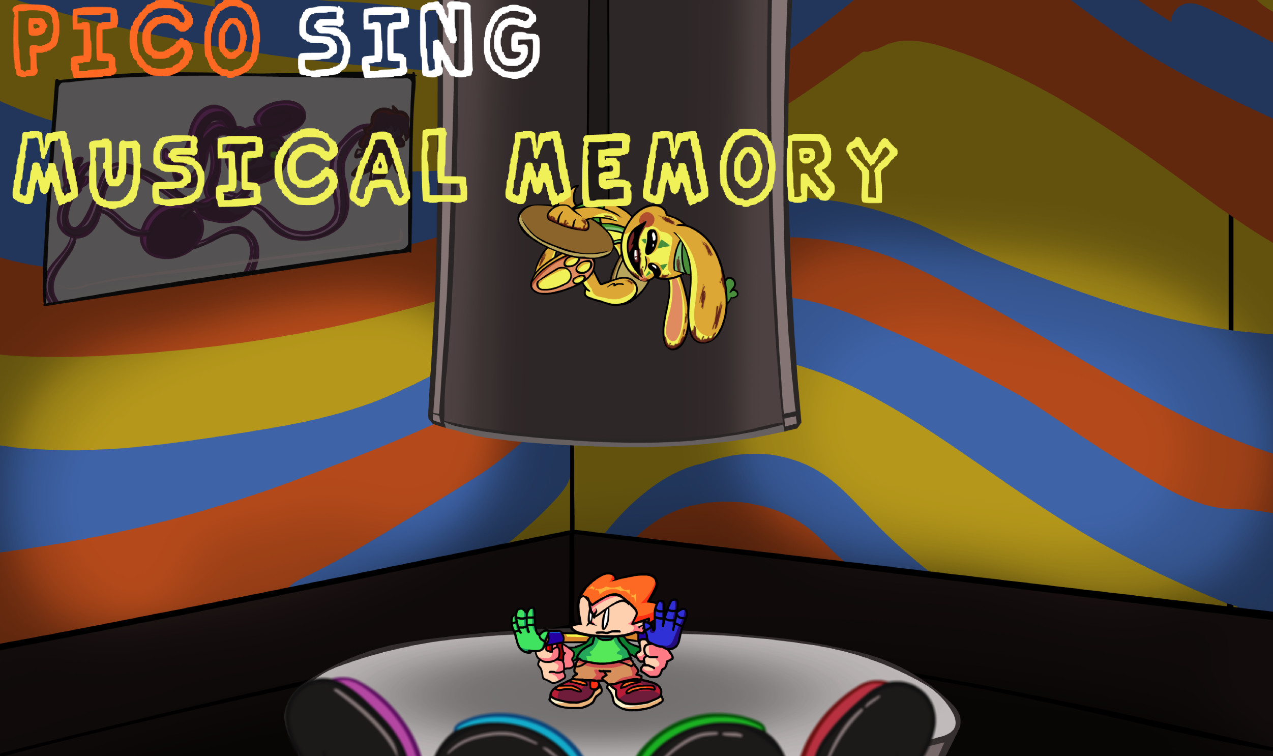 Pico Sing Musical Memory(+FLA) Mod for Friday Night Funkin' | FNF Mods
