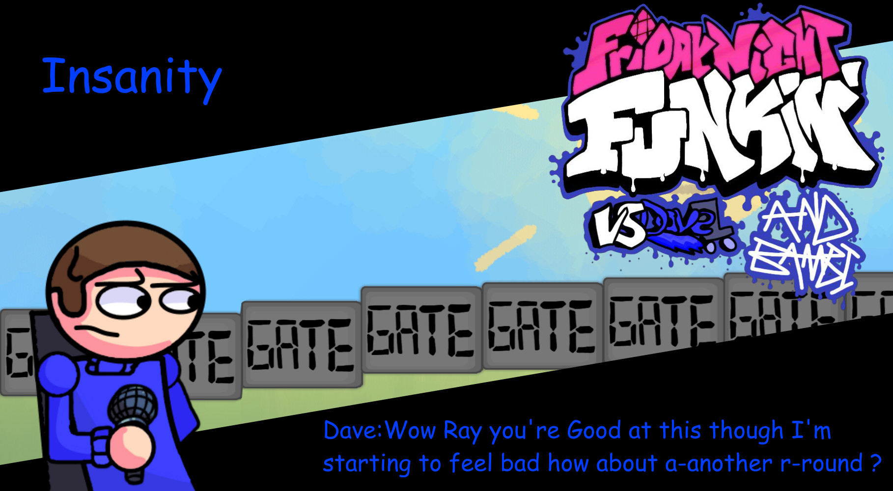 Dave Fnf Making FNF Characters Mad Part 1: Dave And Bambi 2D : R ...