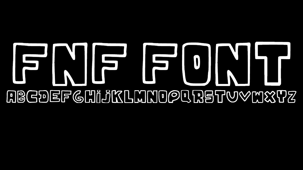 FNF Difficulty/Week font but real Mod for Friday Night Funkin' | FNF Mods