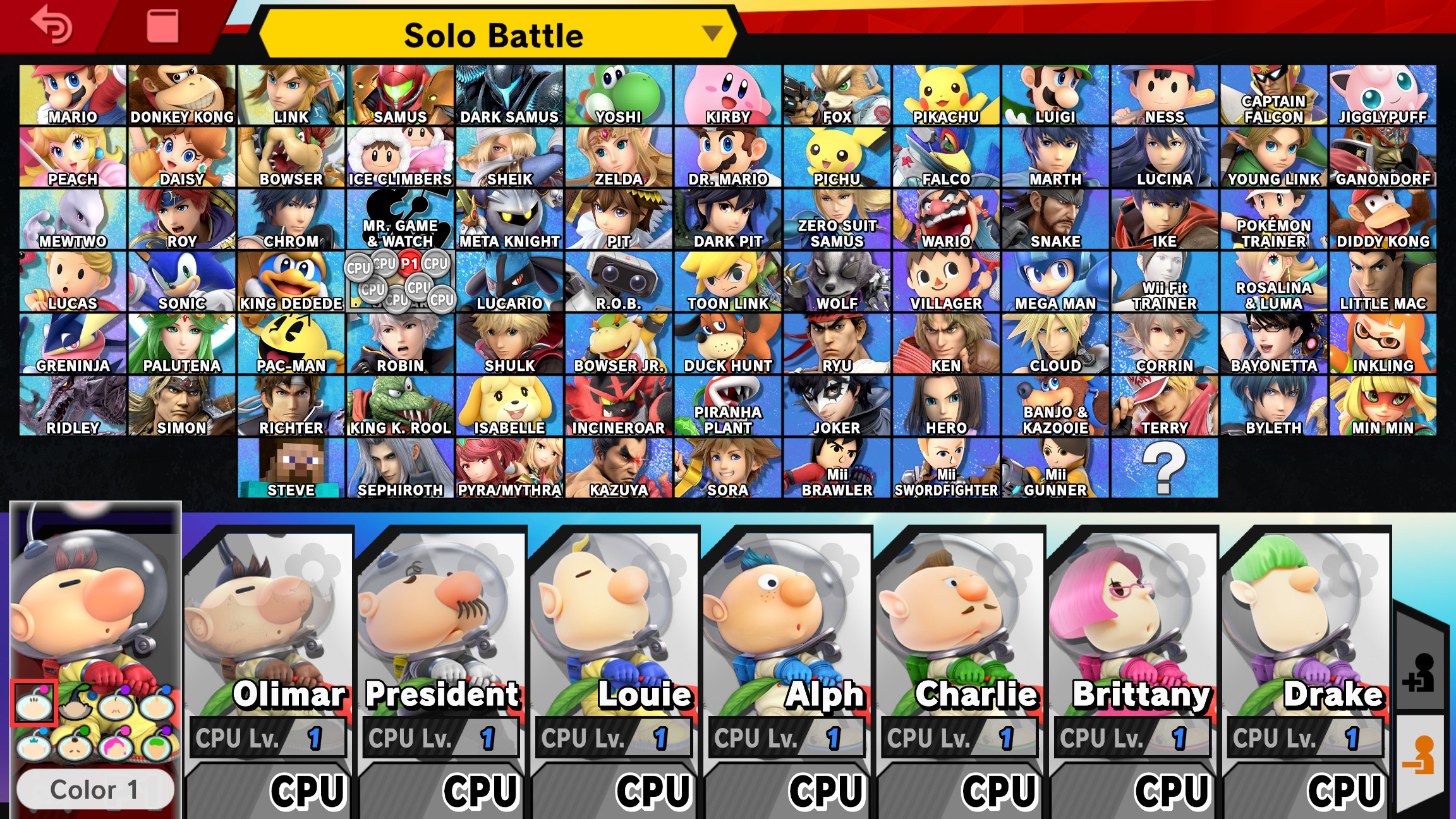 The ULTIMATE Pikmin Skin Pack! Mod for Super Smash Bros. Ultimate ...