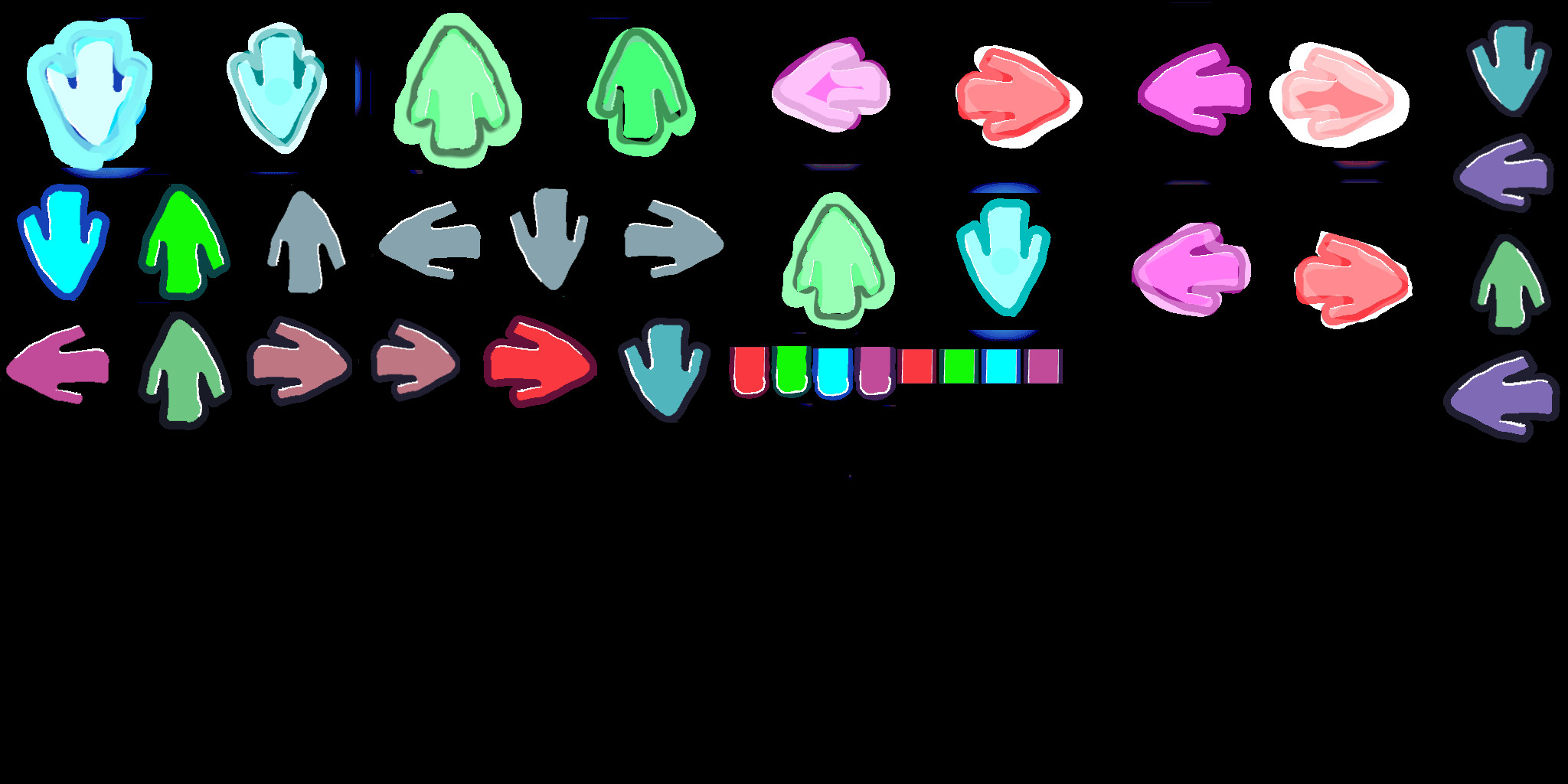 Redrawn Arrows [Friday Night Funkin'] [Mods]